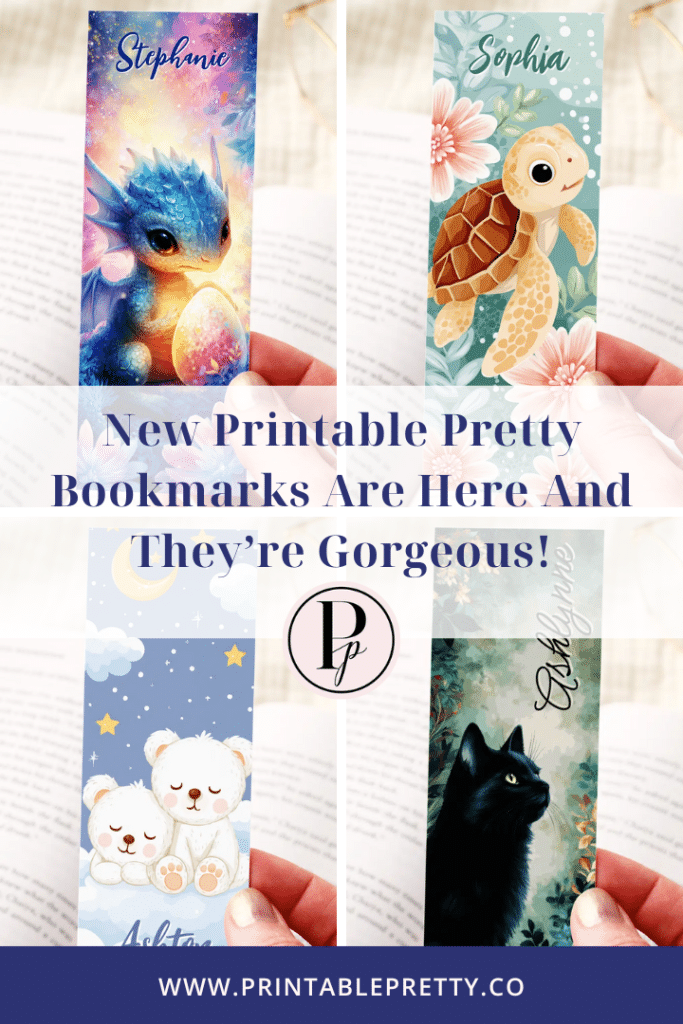 Gorgeous New Printable Pretty Bookmarks Are Here